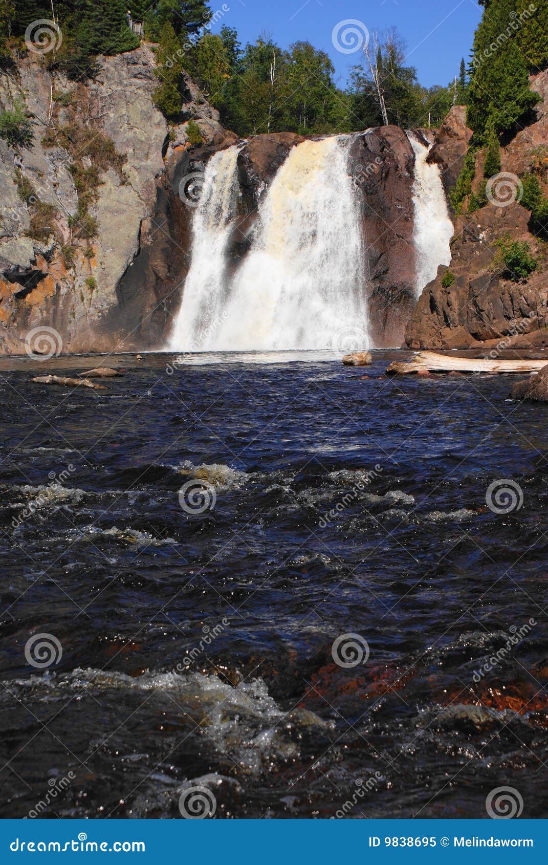 High Falls stock image. Image of trails, minnesota, hiking - 9838695