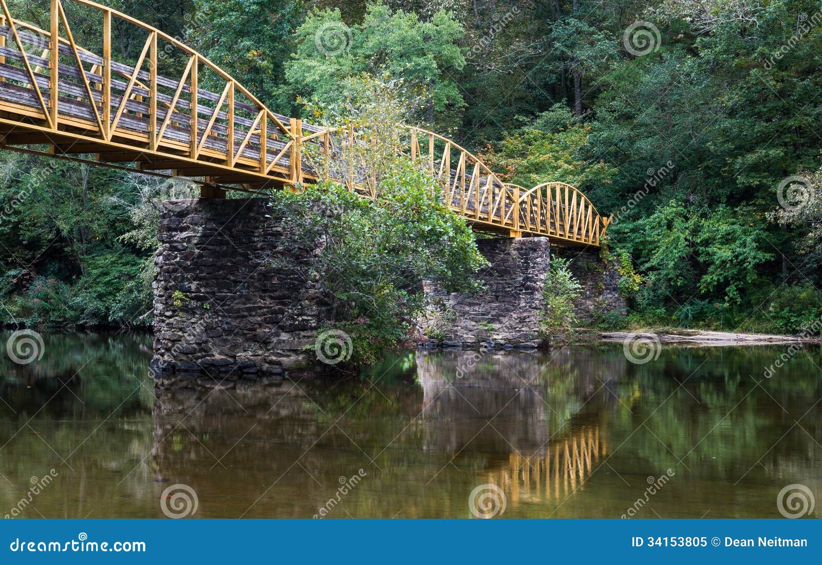 High Falls Bridge stock image. Image of stone, water - 34153805