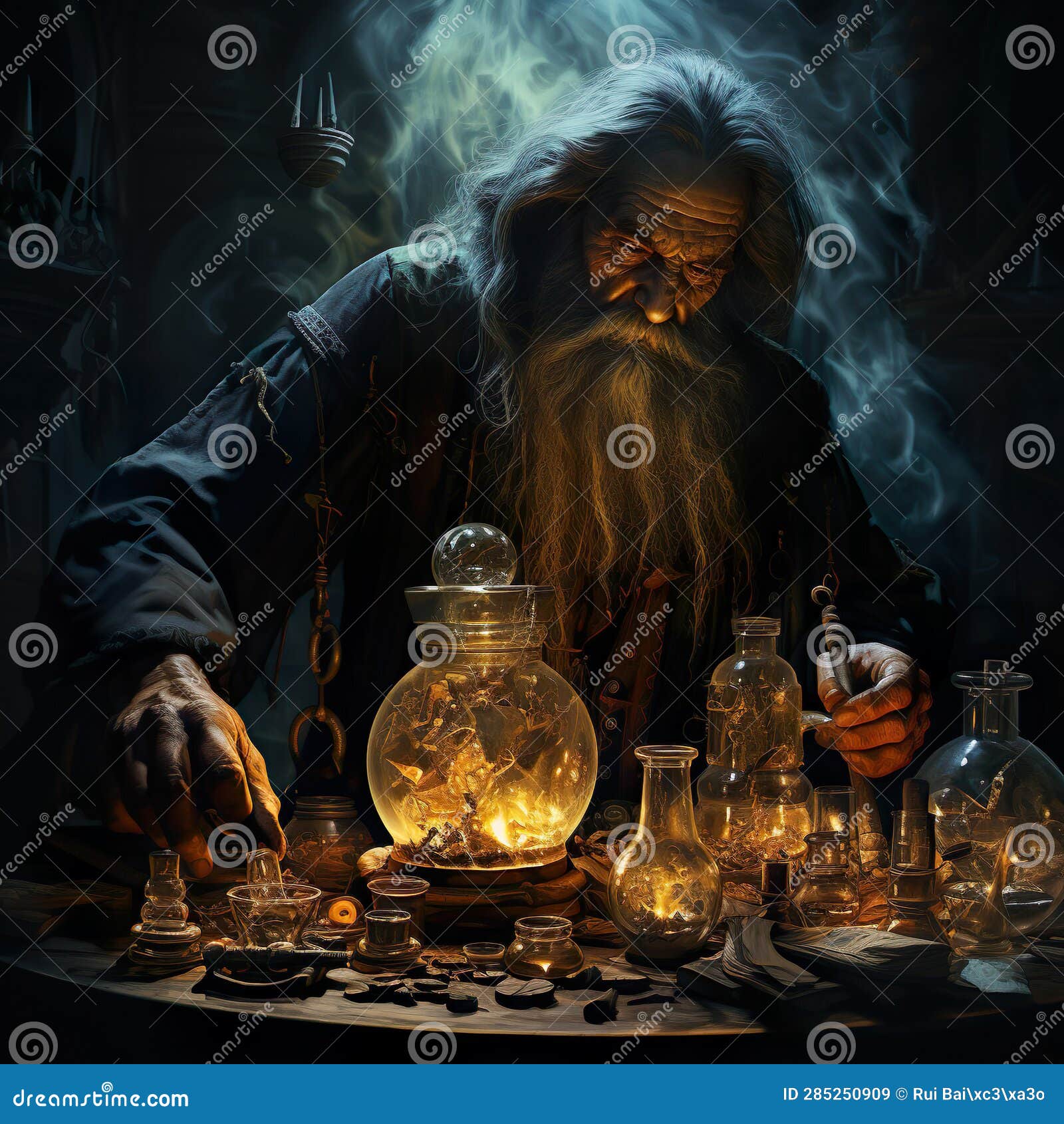 High Fantasy Character: an Epic Portrait of a Powerful Druid in the ...