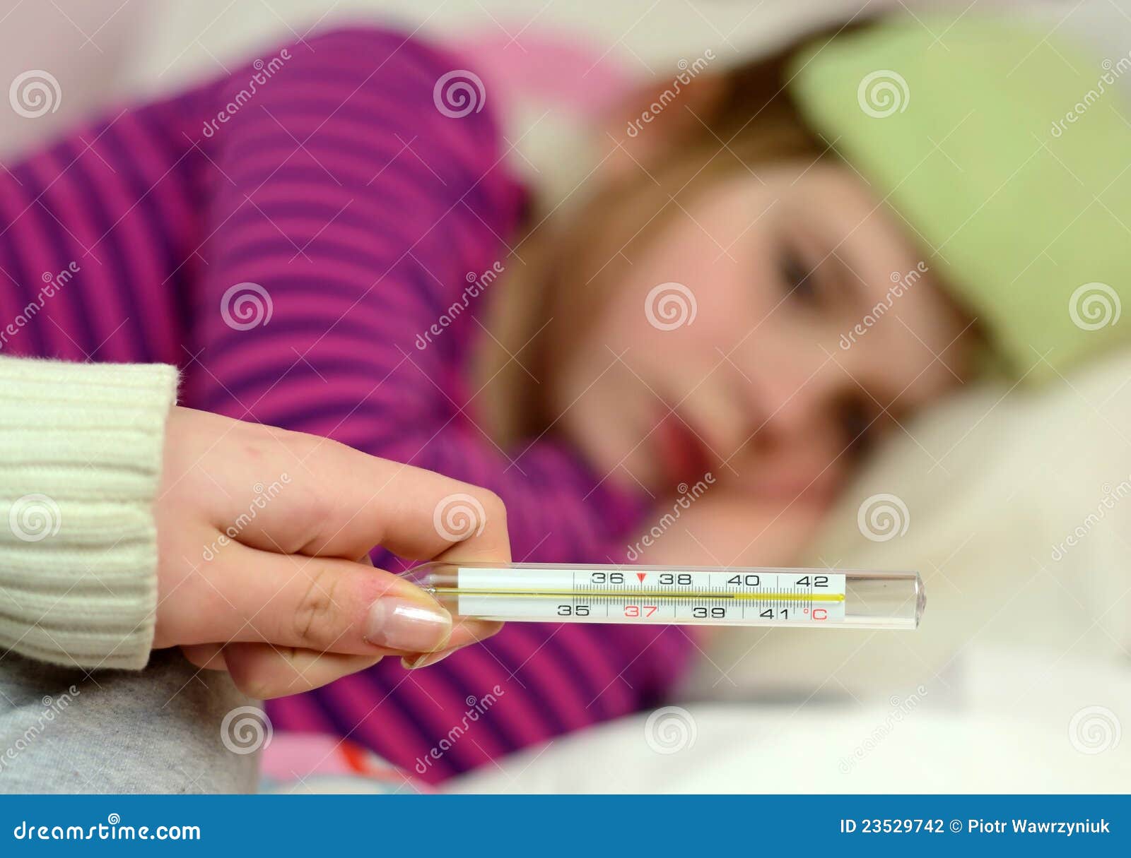 High fever stock photo. Image of cute, sick, daughter - 23529742