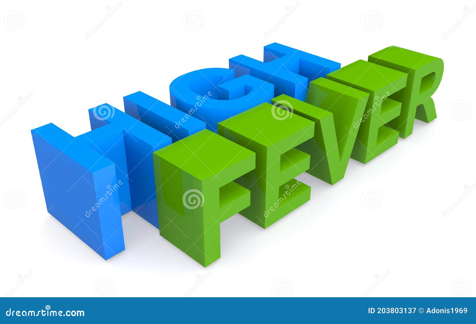 High fever on white stock illustration. Illustration of hospital ...
