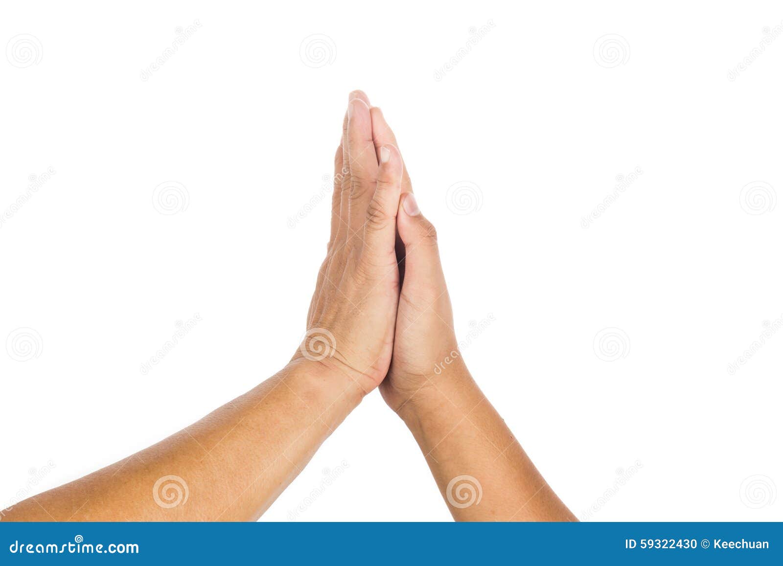 High-five Gesture by Two Person Celebrating Achievement. Stock Photo ...