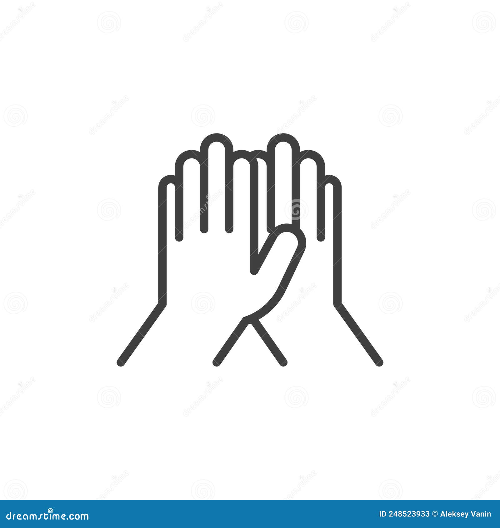 Five Hands Group Arms Many Hands Connecting Open Palms People Putting ...