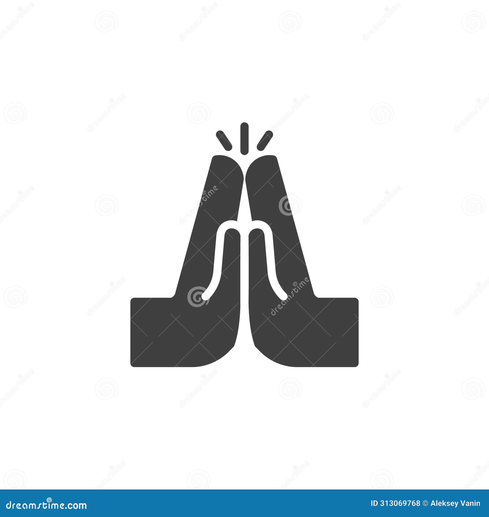 High Five Hands Vector Icon Stock Vector - Illustration of greeting ...