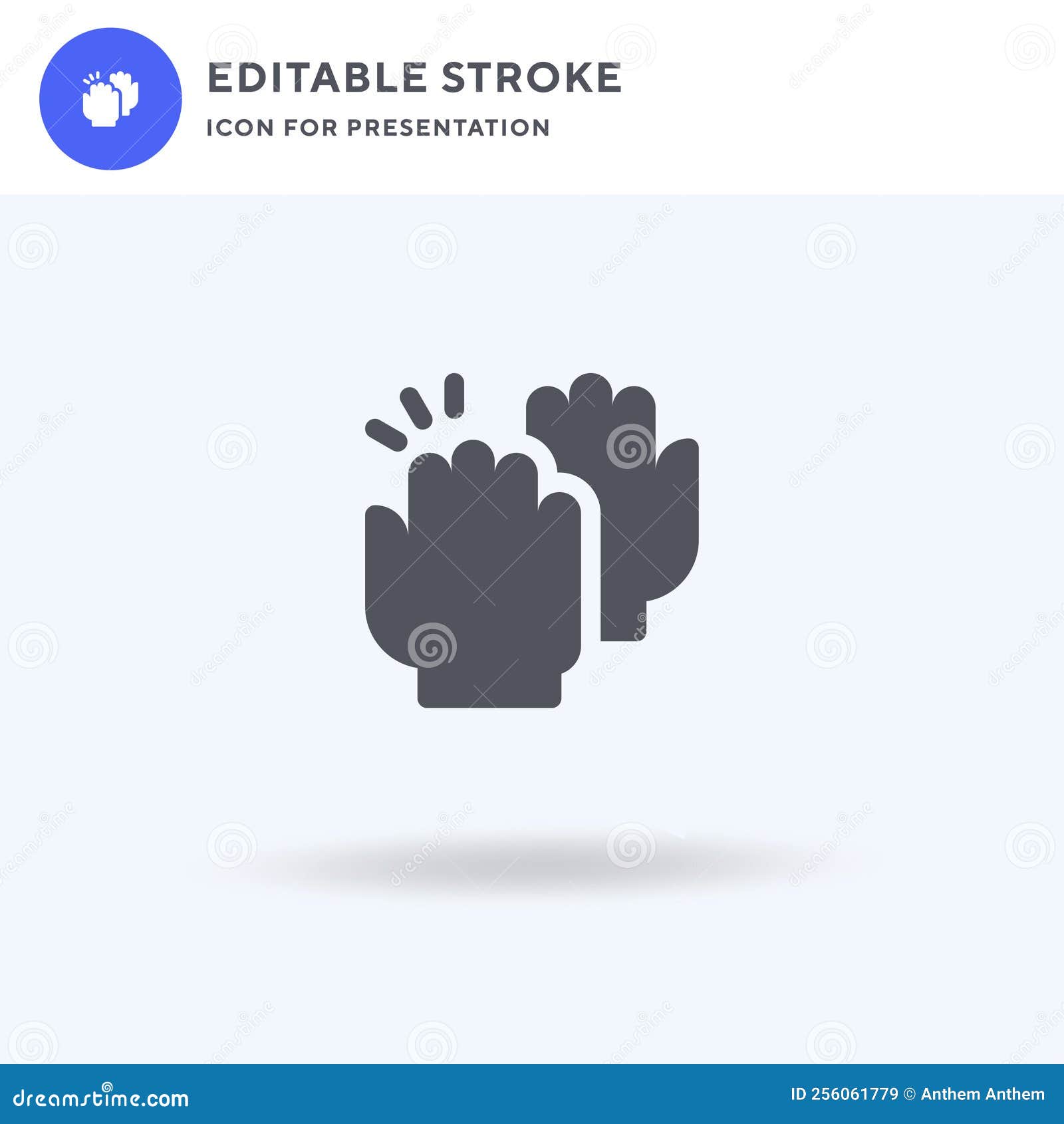 High Five Icon Vector, Filled Flat Sign, Solid Pictogram Isolated on ...