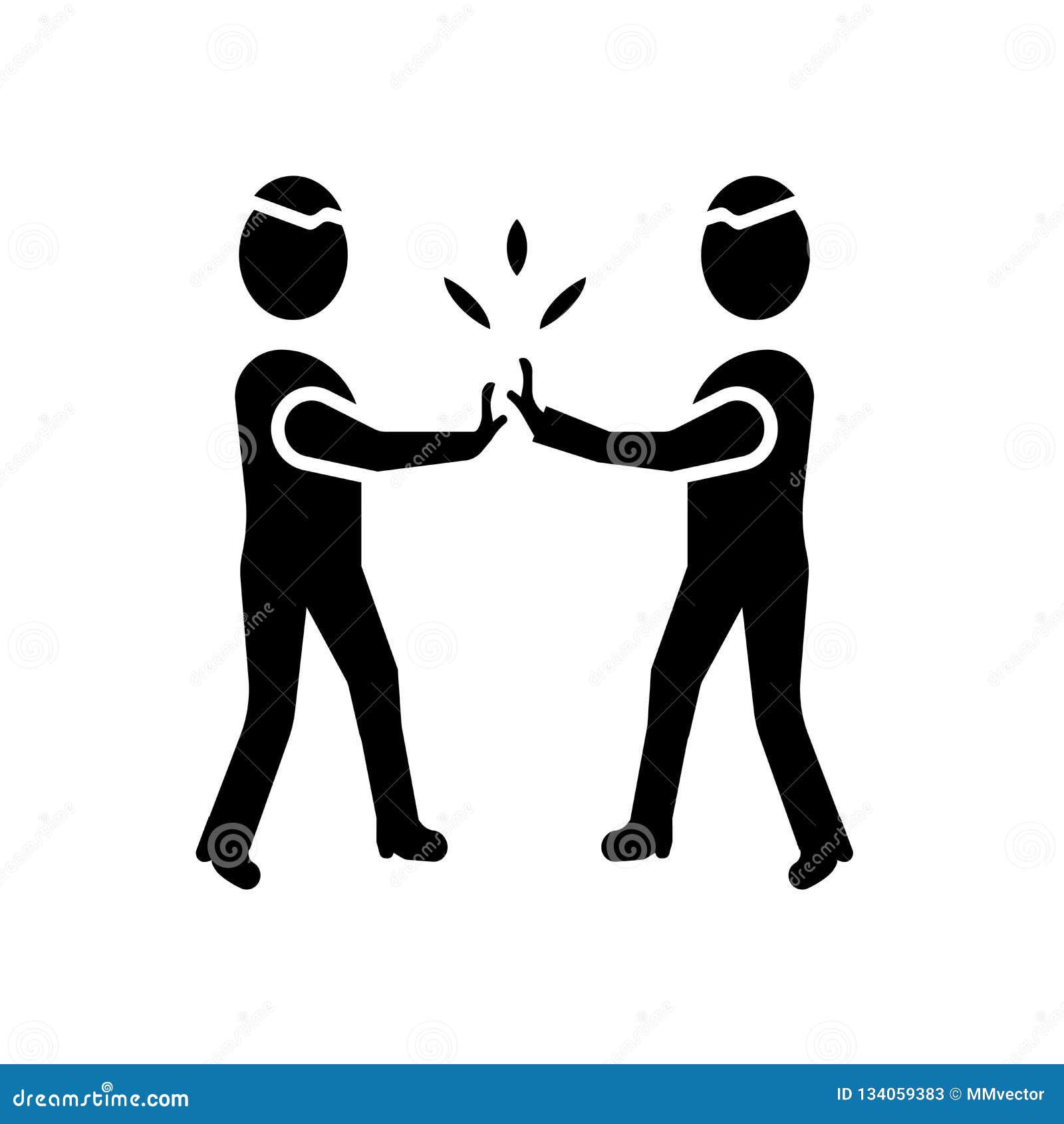 High Five Icon Vector Isolated On White Background, High Five Sign ...