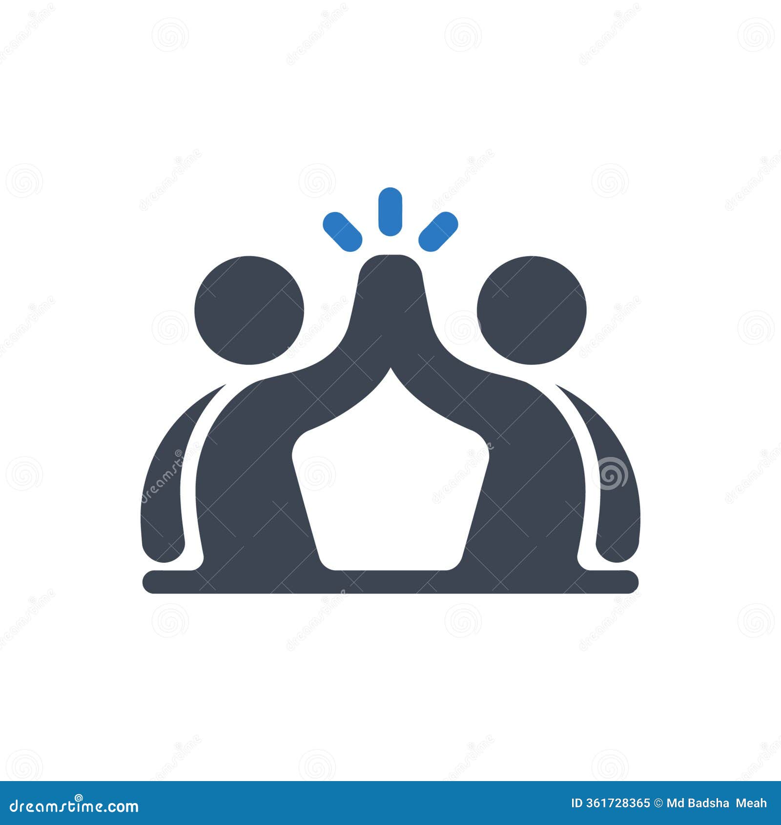 High Five Icon stock vector. Illustration of sign, collaboration ...