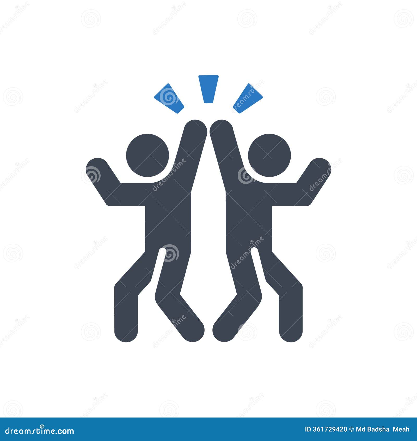 High Five Icon stock vector. Illustration of unity, high - 361729420