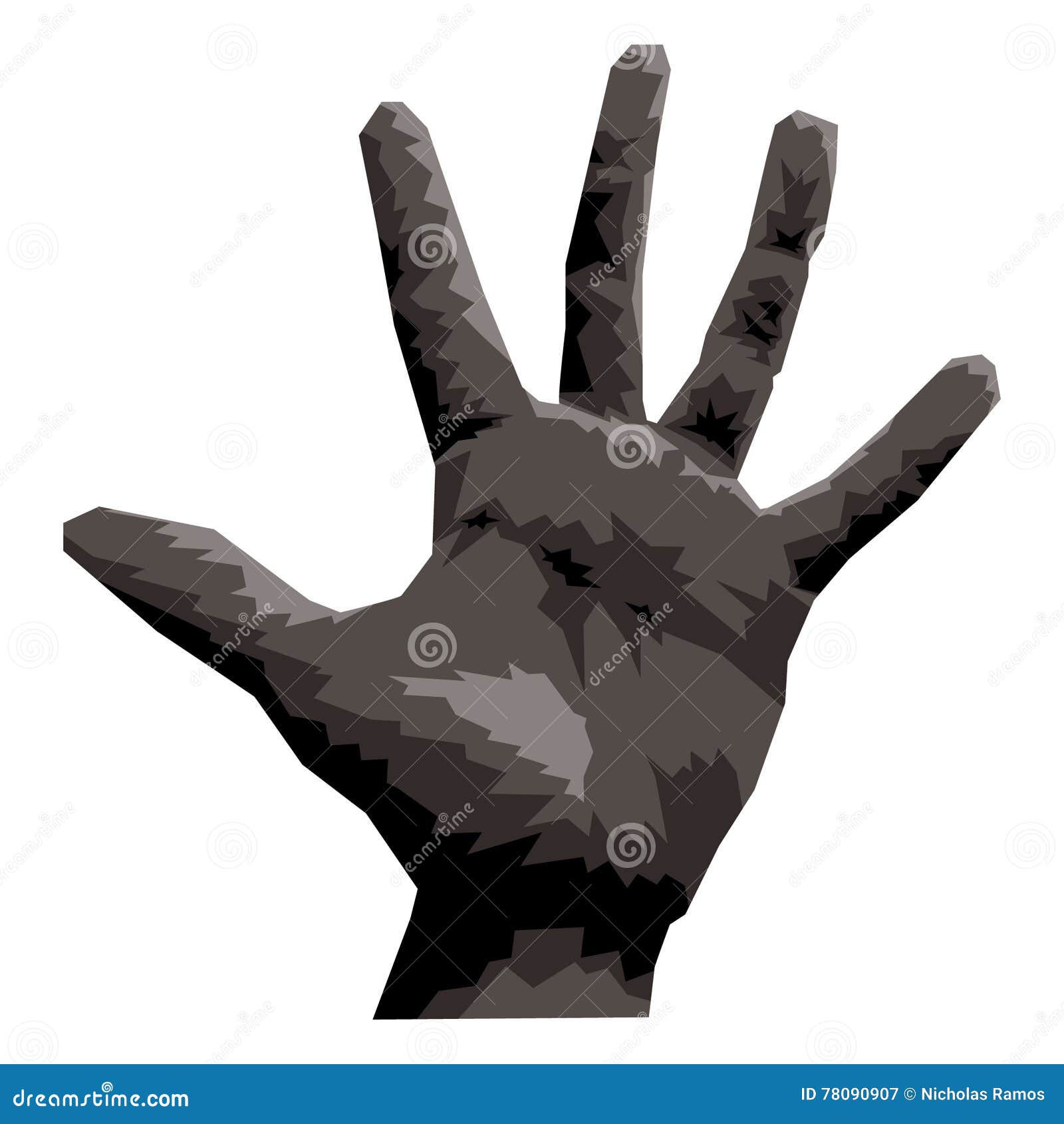 High Five stock illustration. Illustration of slap, grasp - 78090907