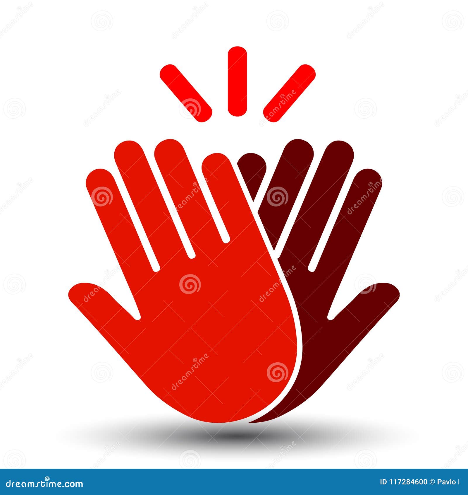 High Five Red Icon Stock Illustrations – 519 High Five Red Icon Stock ...