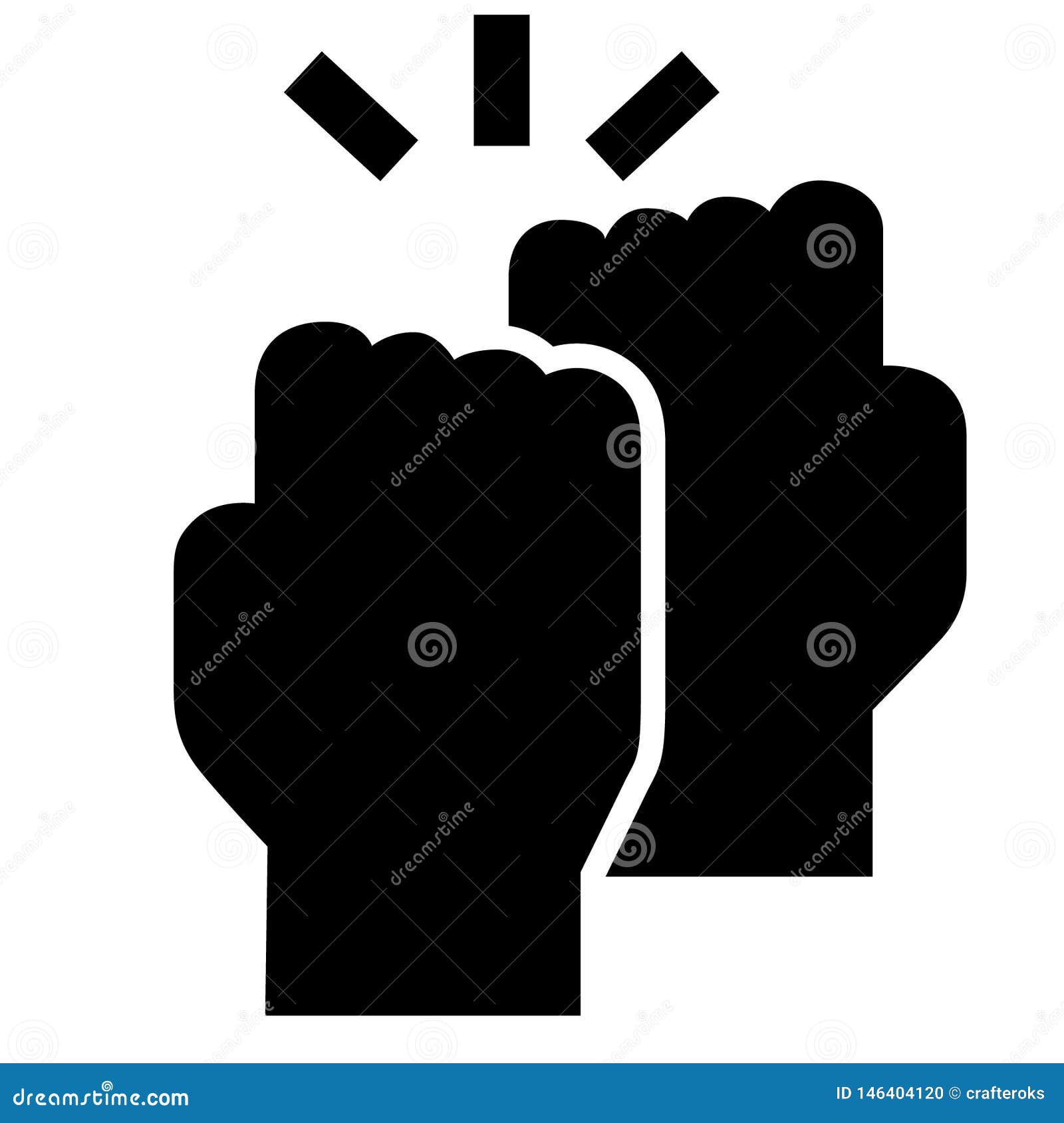 High Five Vector Illustration by Crafteroks Stock Vector - Illustration ...