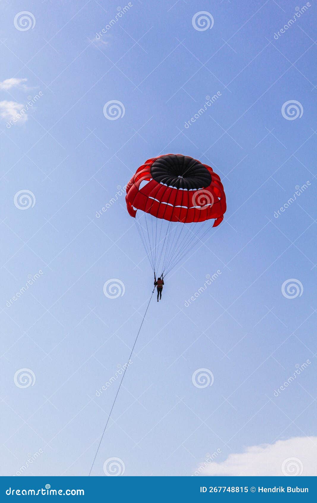 High flying parachute stock image. Image of aircraft - 267748815