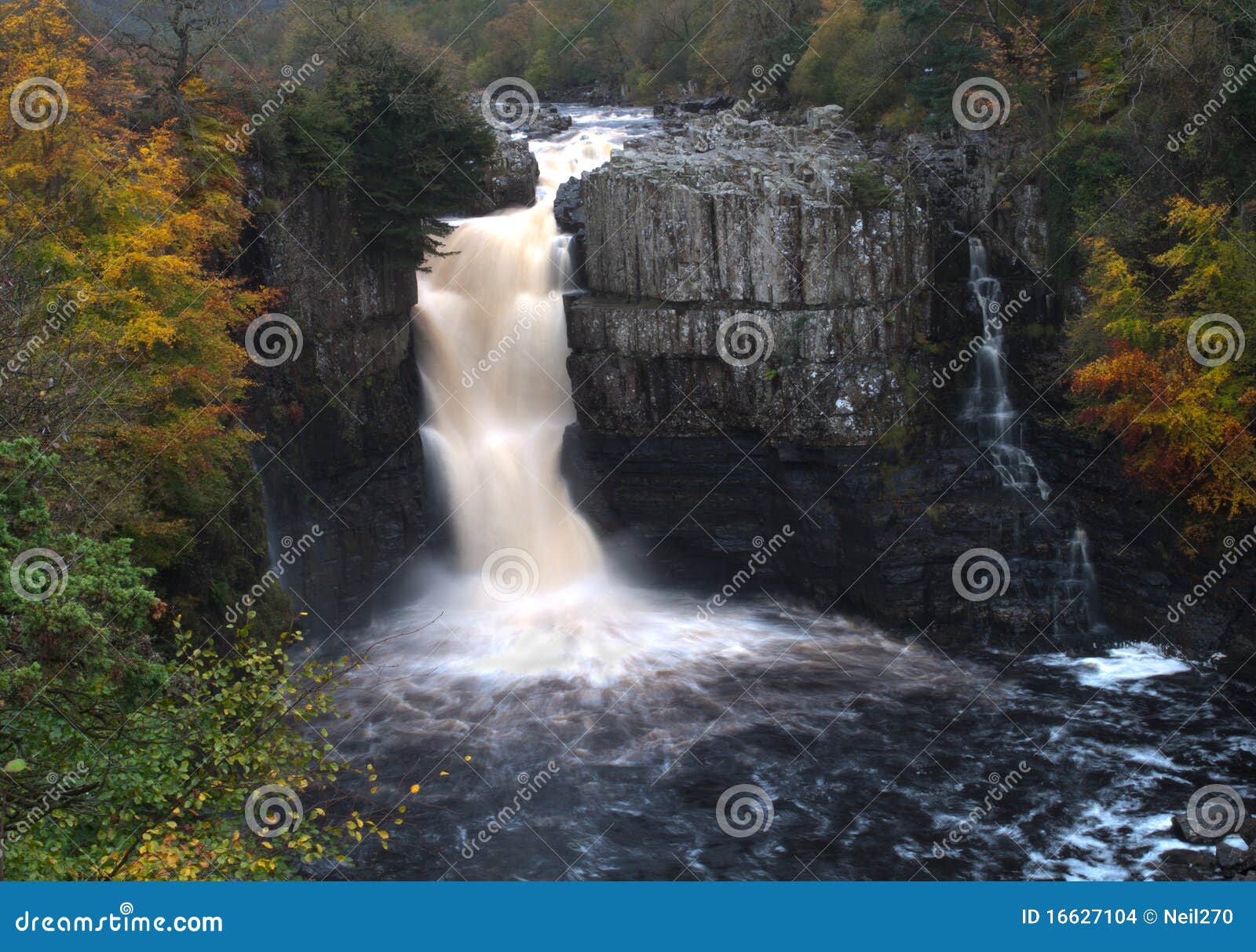 High Force Falls stock photo. Image of pool, waterfall - 16627104