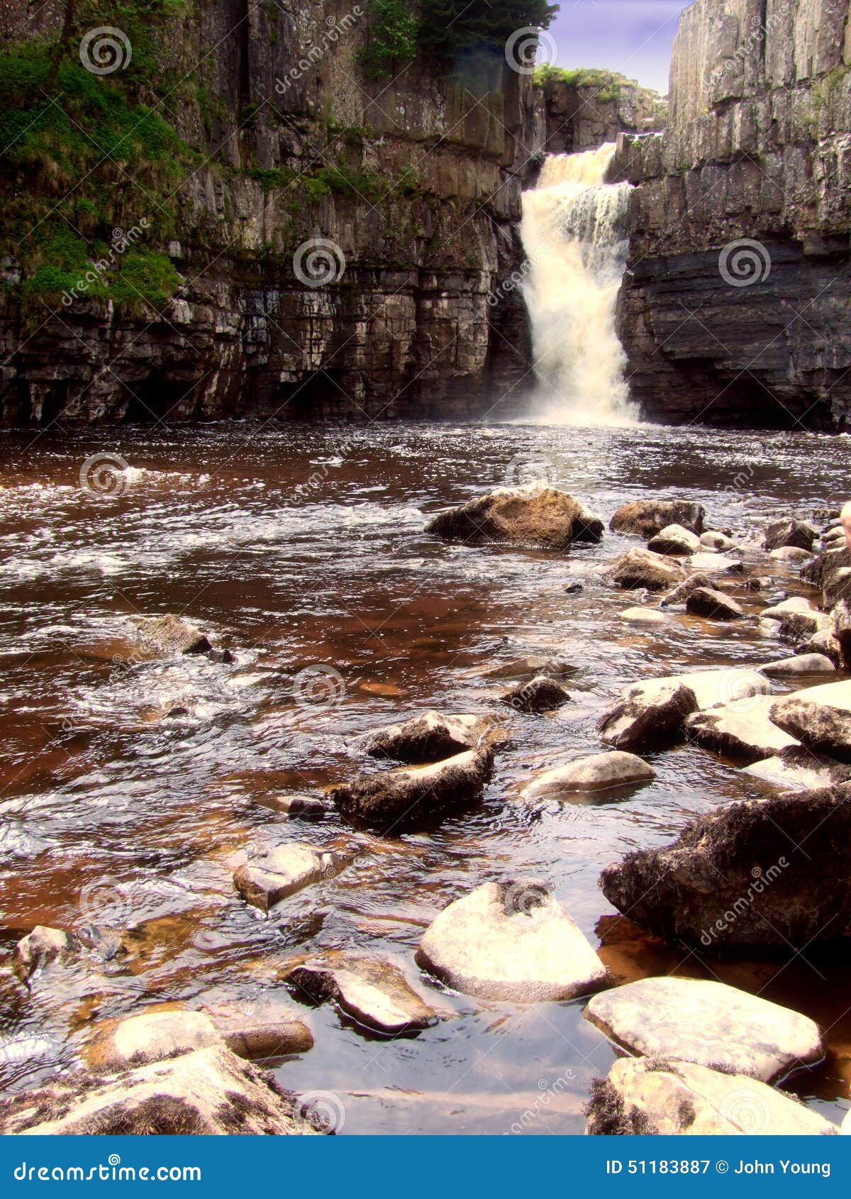 High force stock image. Image of north, river, waterfall - 51183887