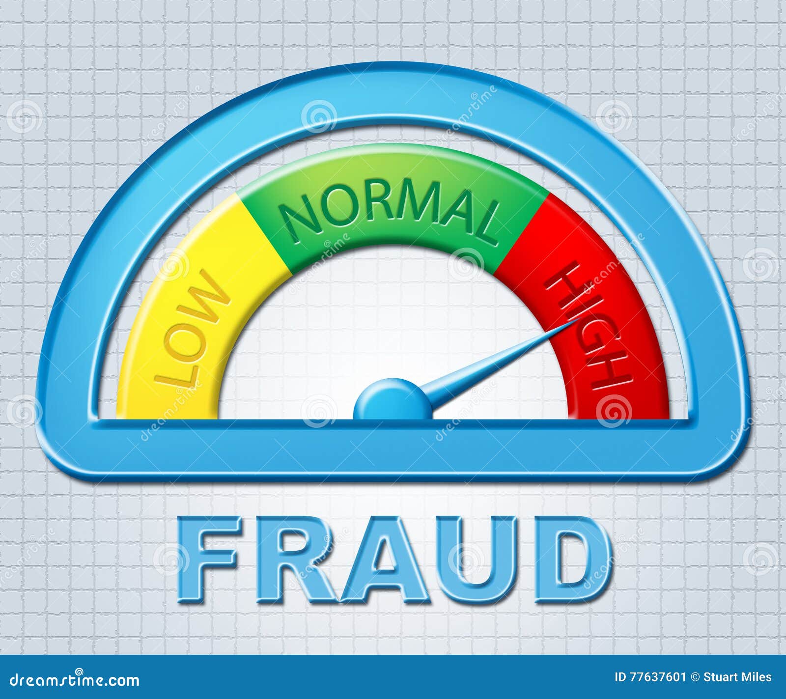 High Fraud Represents Scamming Fake and Higher Stock Illustration ...