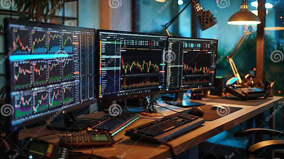 High-Frequency Crypto Trading Stock Illustration - Illustration of ...