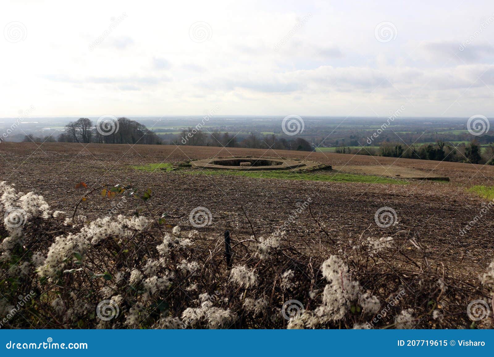 High Frequency Direction Finding Station Base in a Field at Halnaker ...