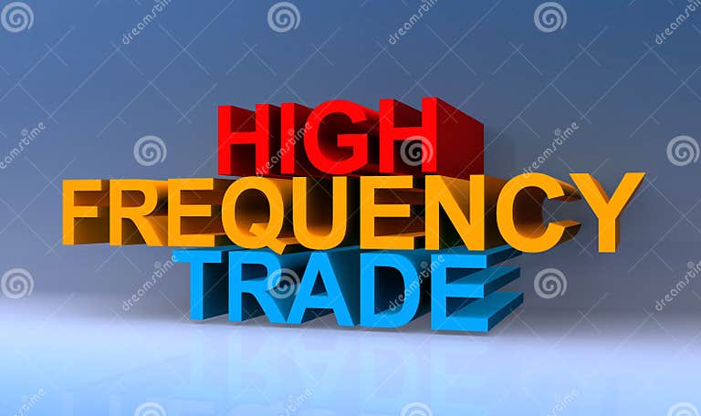 High Frequency Trade on Blue Stock Illustration - Illustration of ...
