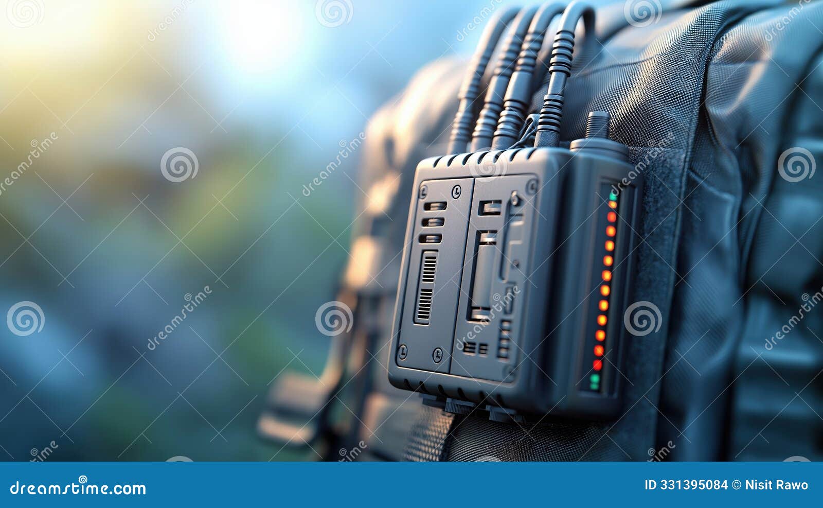 High-frequency Transmitters on a Tactical Backpack, Field-ready, 3D ...