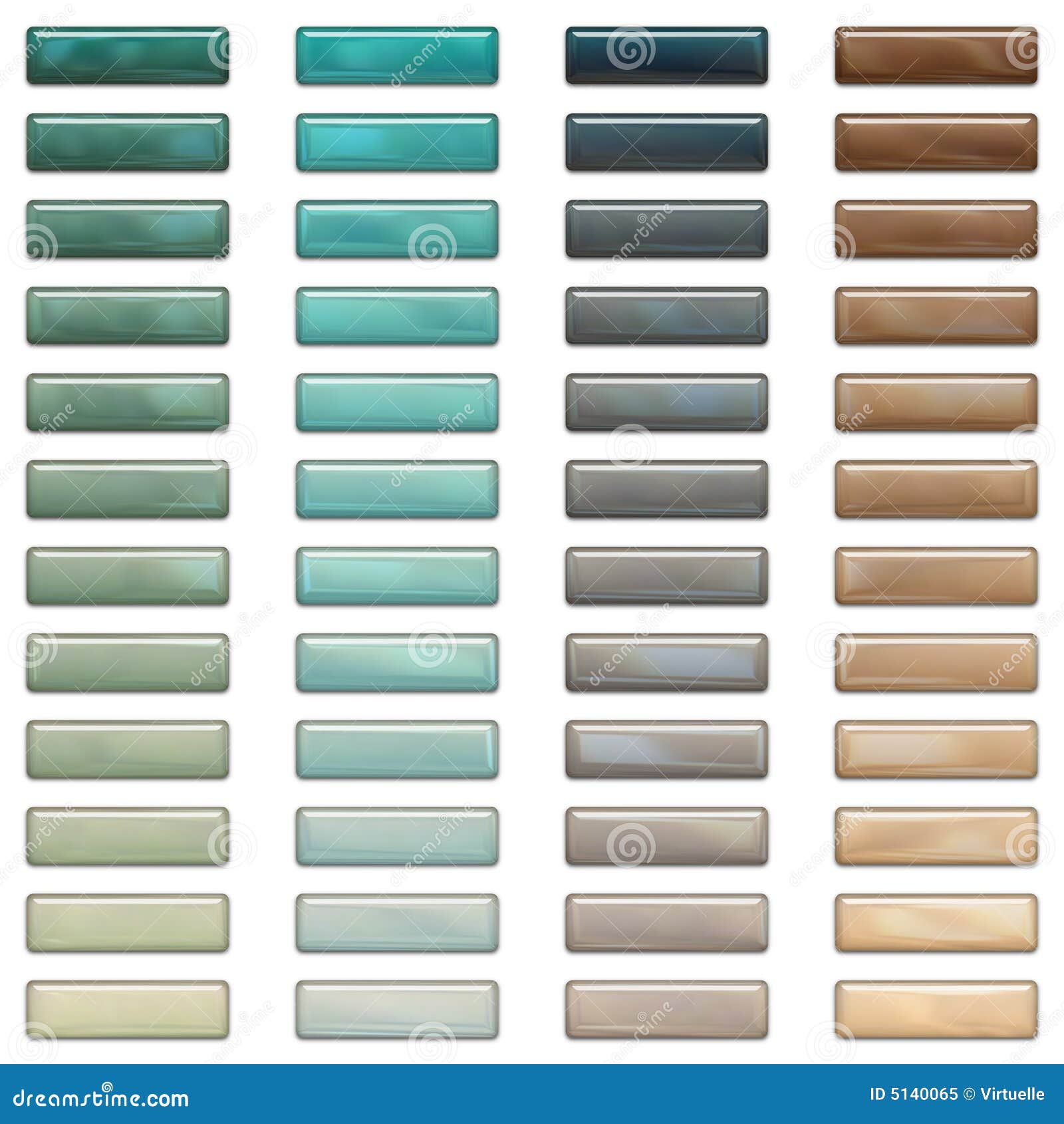 High Gloss Web Buttons in Stylish Colors Stock Illustration ...