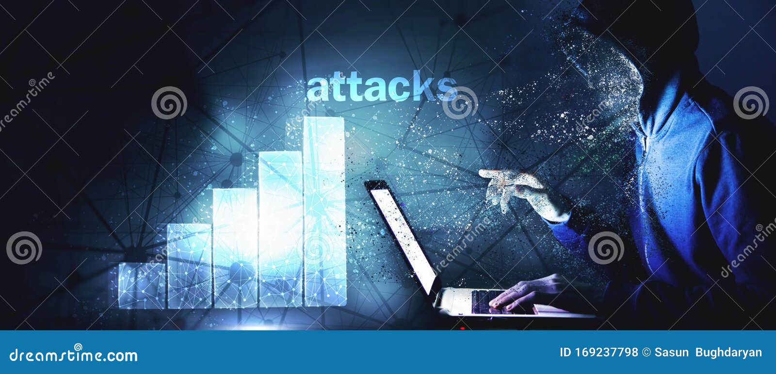 High Growth of Cyber Attacks Stock Photo - Image of growth, gain: 169237798