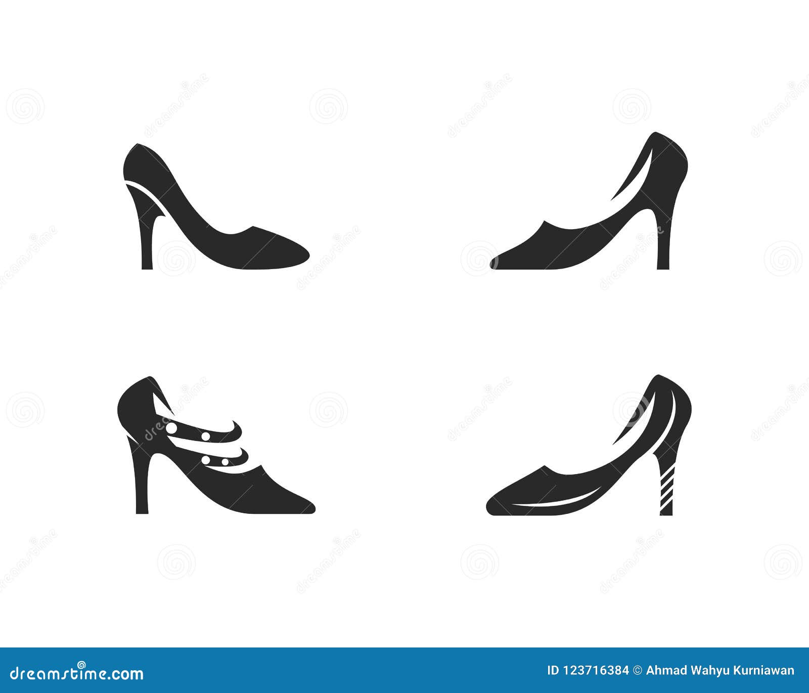 ,High Heel Logo Vector Template Stock Vector - Illustration of design ...