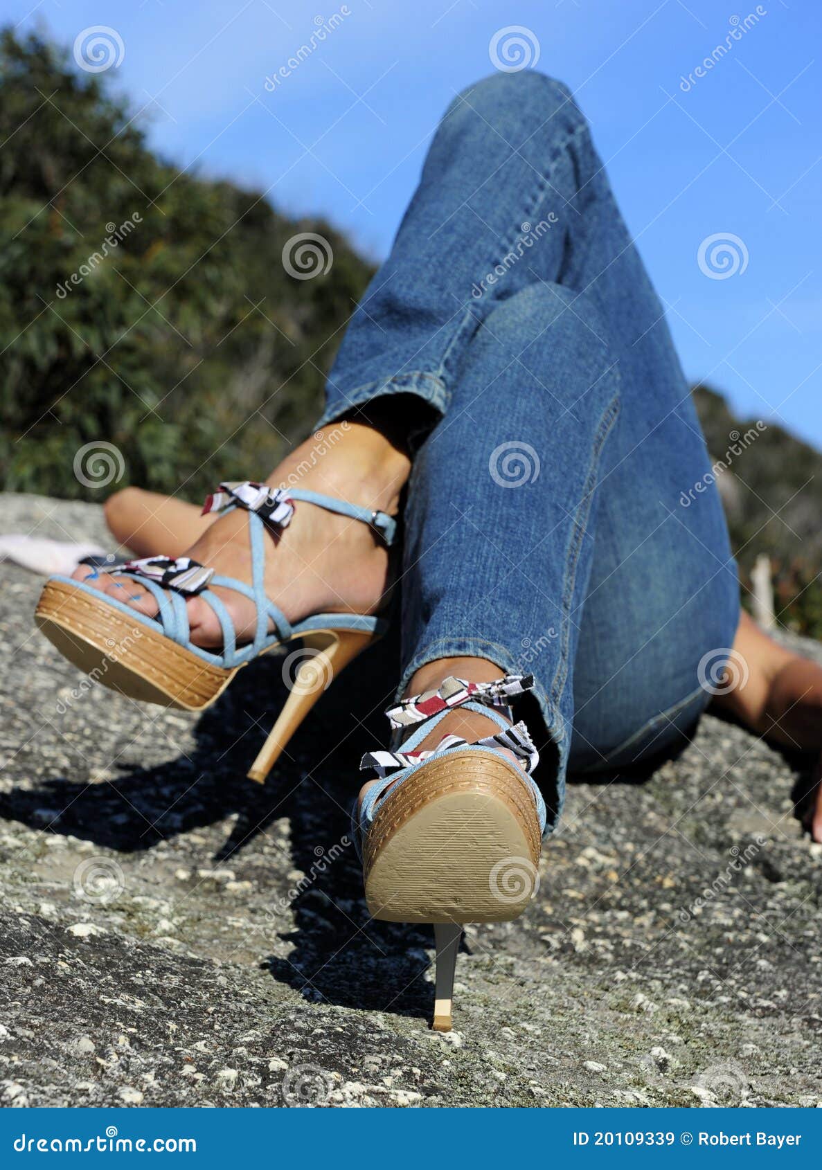 High Heel Relaxation stock image. Image of fashion, lying - 20109339