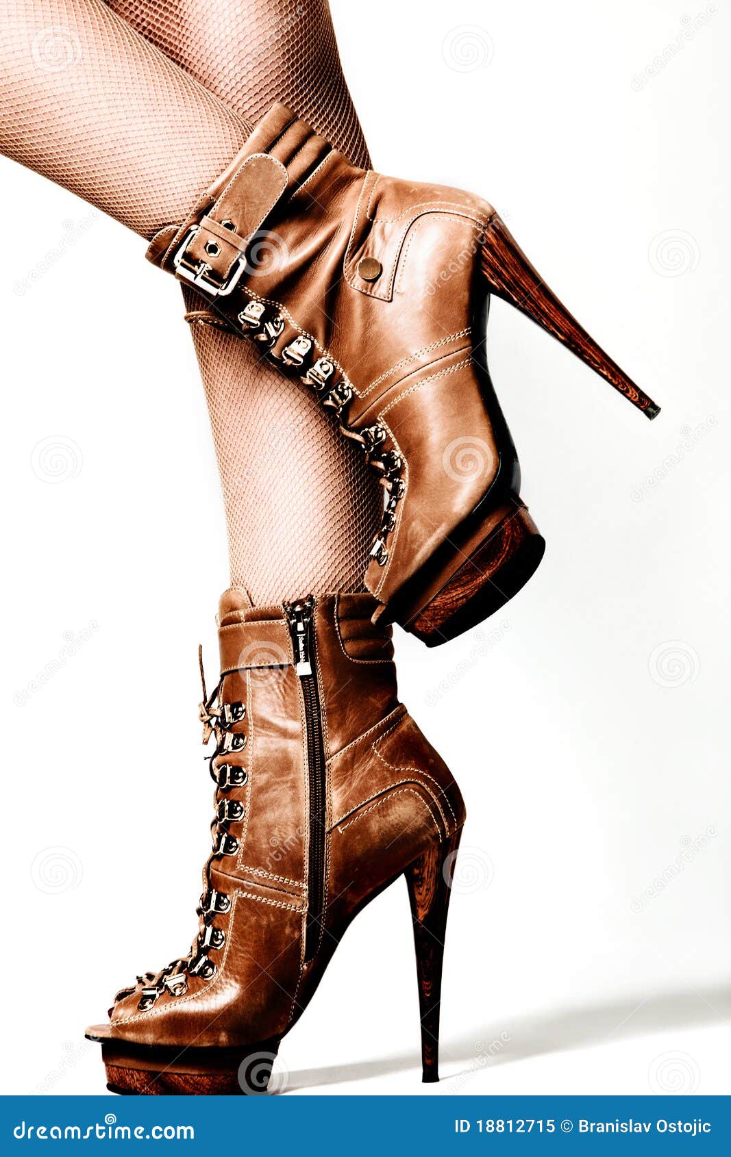 High heels stock image. Image of leather, fashion, elegance - 18812715