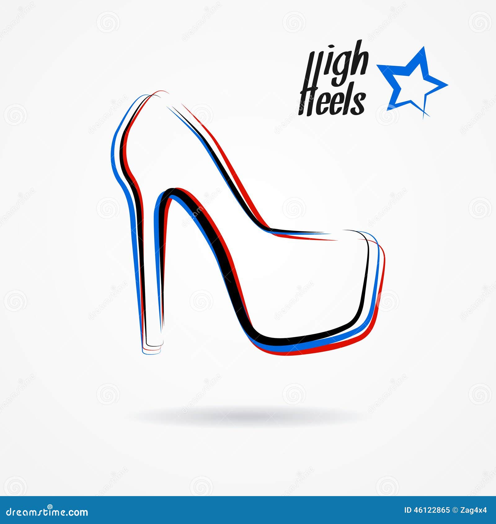 High heels logo stock illustration. Illustration of elegant - 46122865