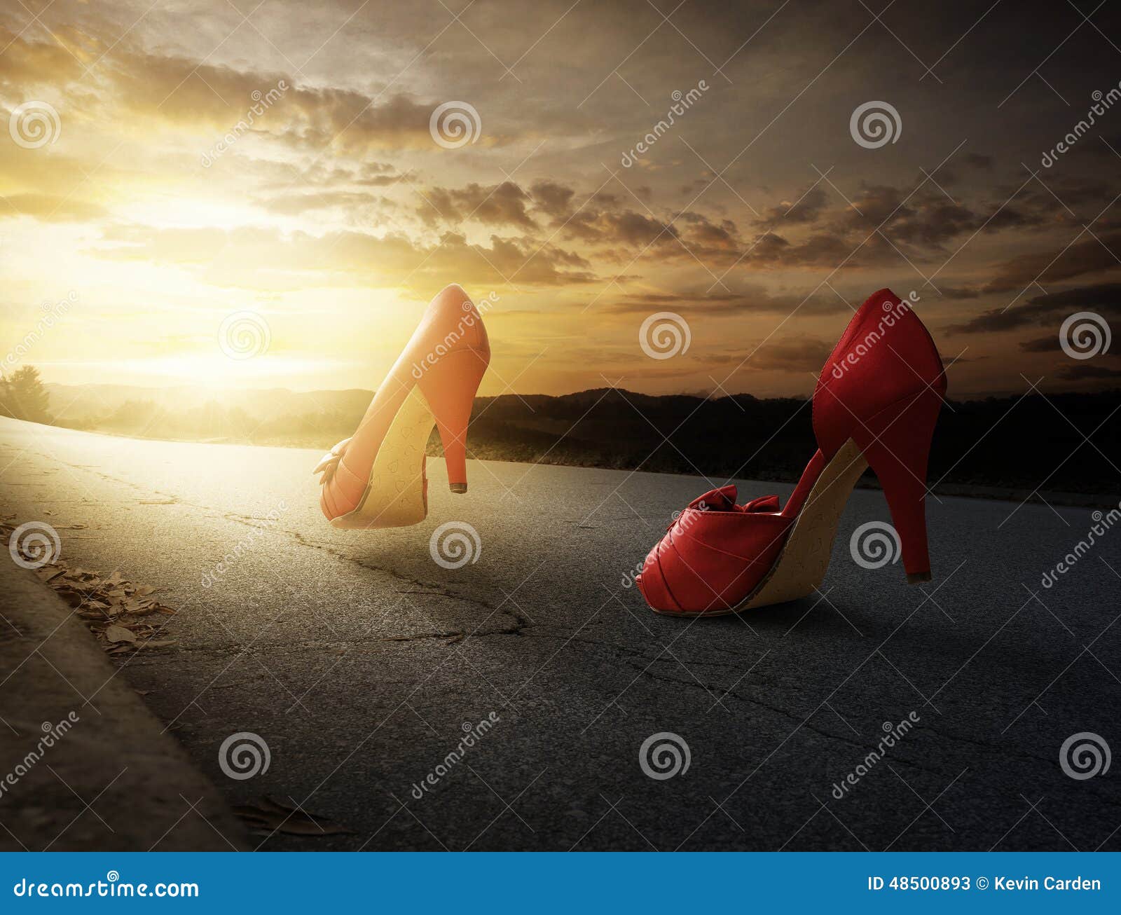 High heels walking stock image. Image of road, shoe, lady - 48500893