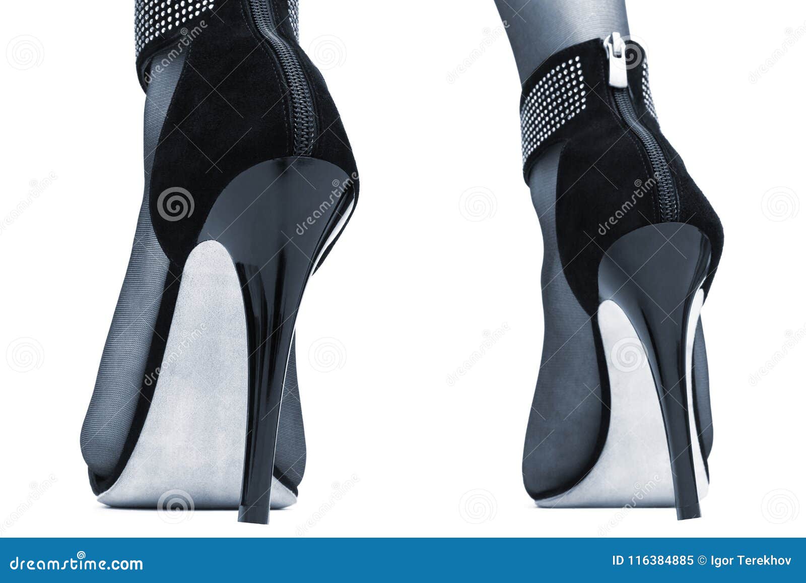 High Heels on White Background Stock Image - Image of isolated, close ...