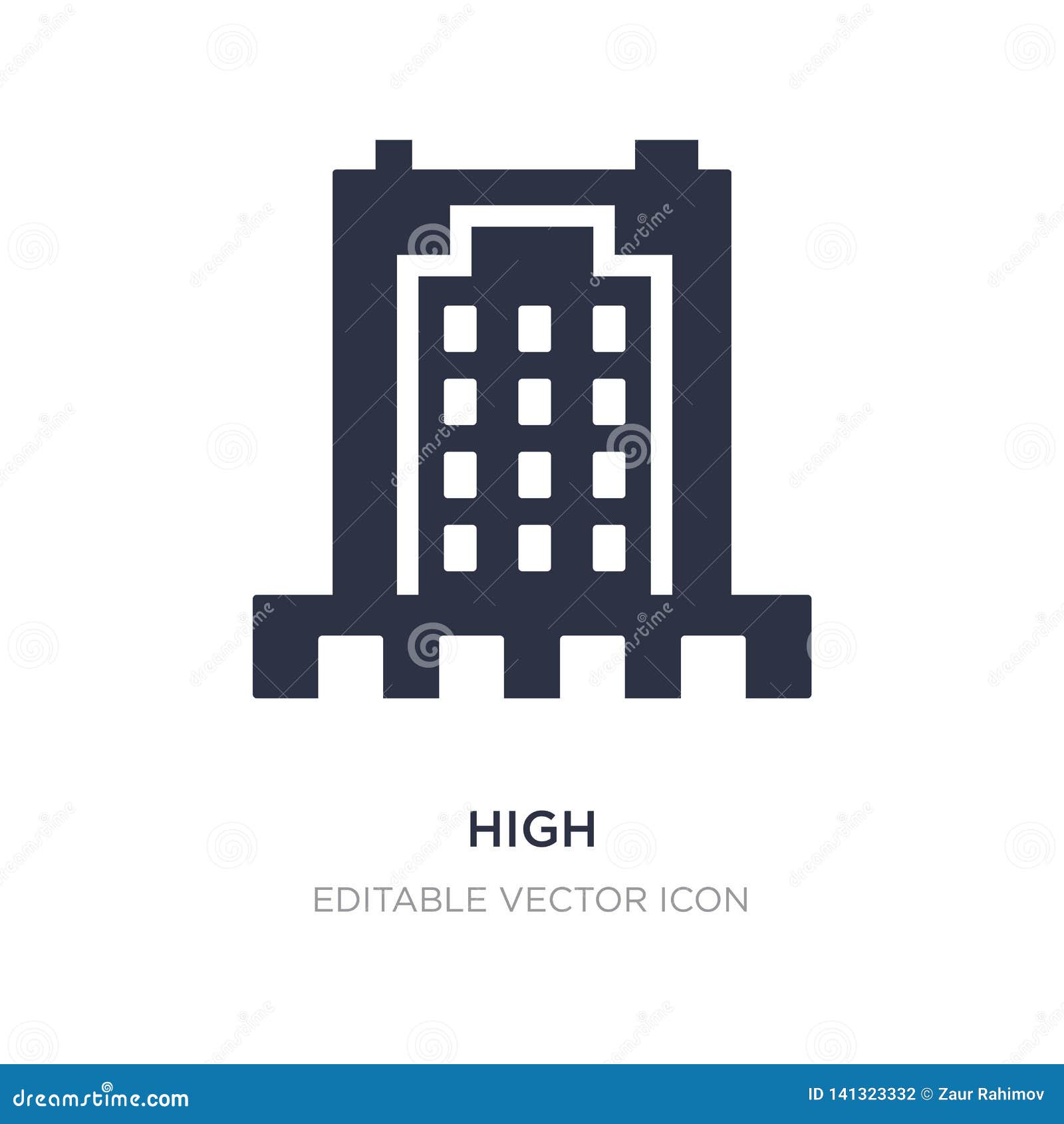 High Icon on White Background. Simple Element Illustration from ...