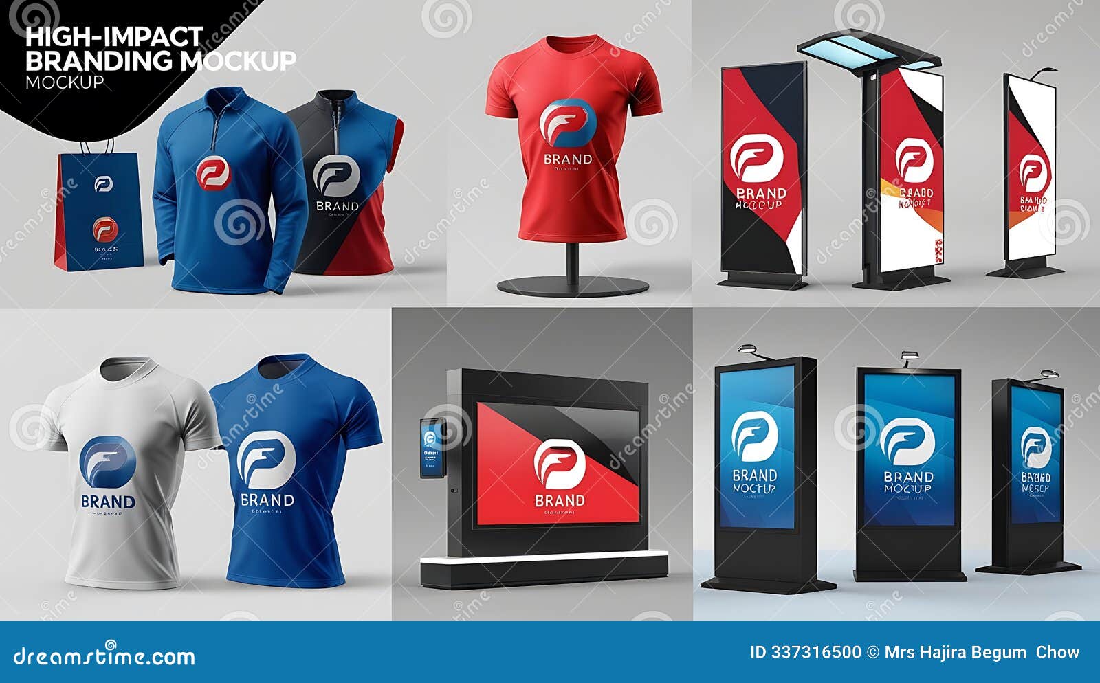 High-Impact Branding Mockups: Dynamic Visuals for Logo, Color Schemes ...