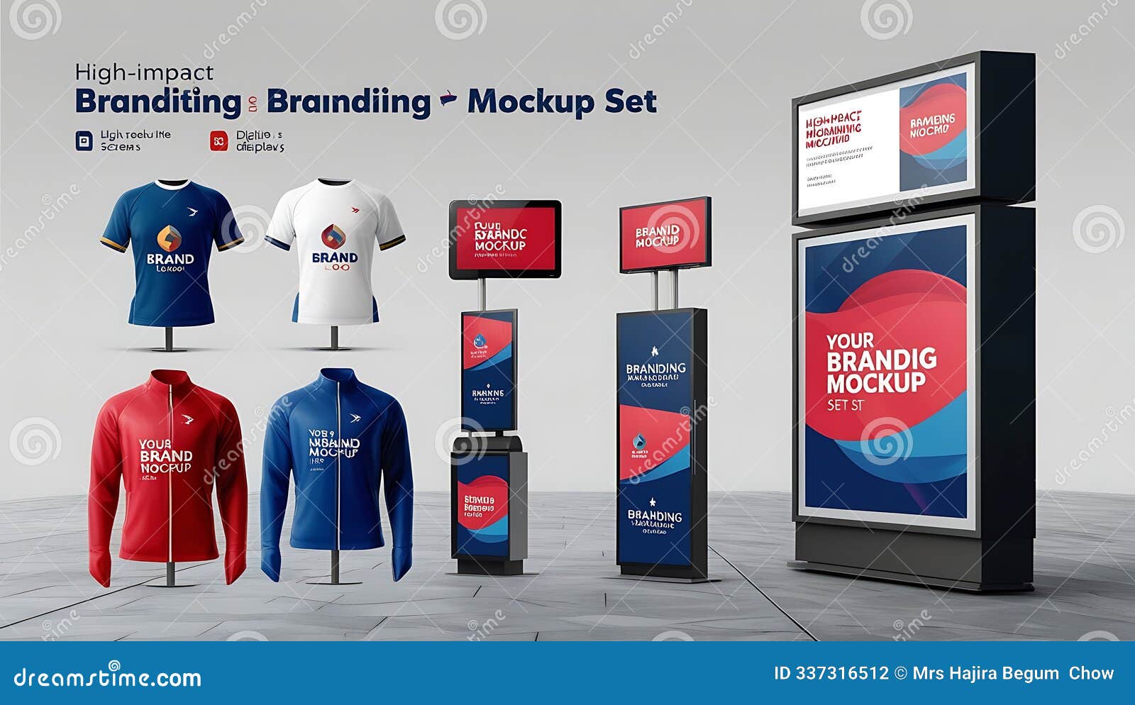 High-Impact Branding Mockups: Dynamic Visuals for Logo, Color Schemes ...