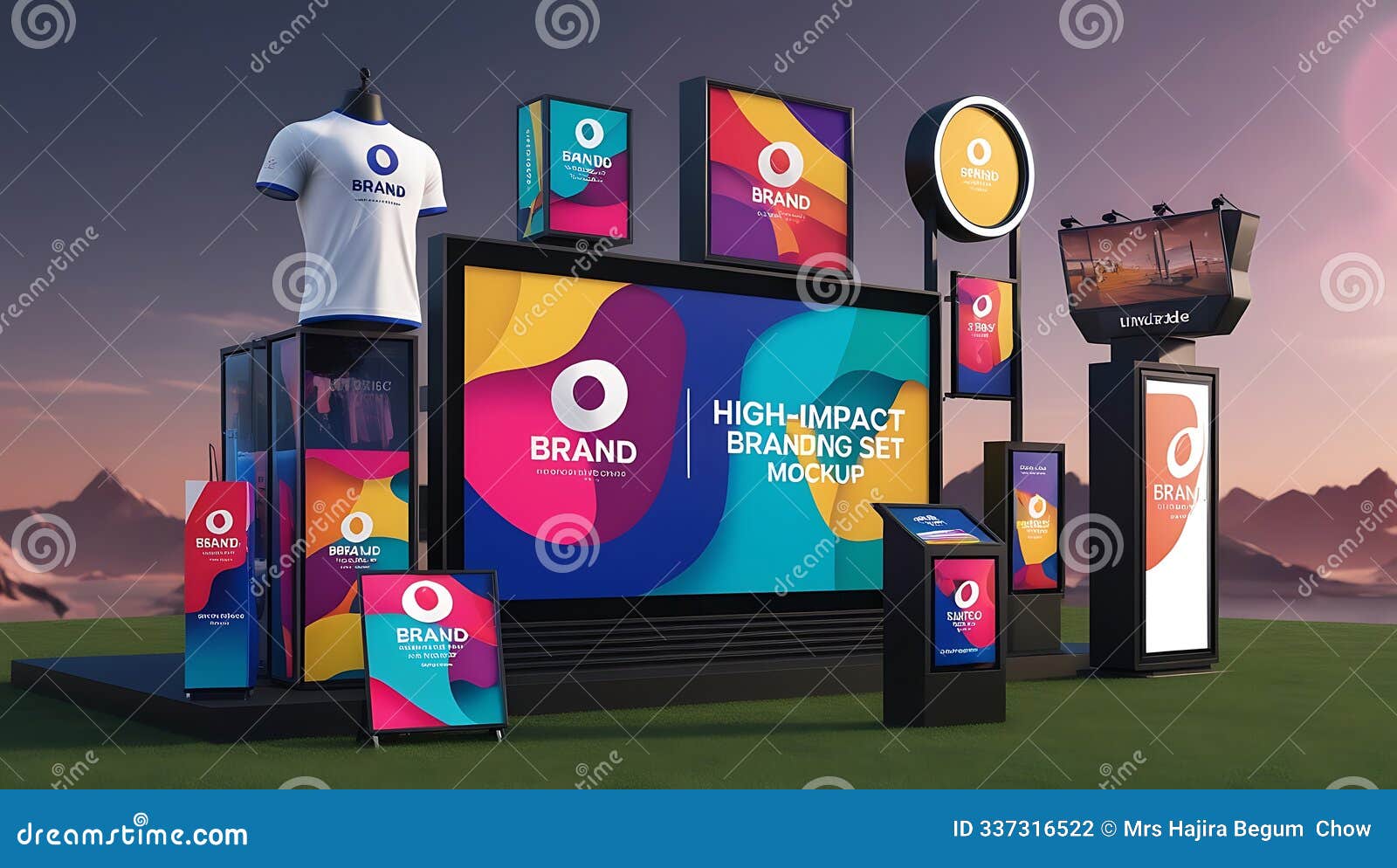 High-Impact Branding Mockups: Dynamic Visuals for Logo, Color Schemes ...