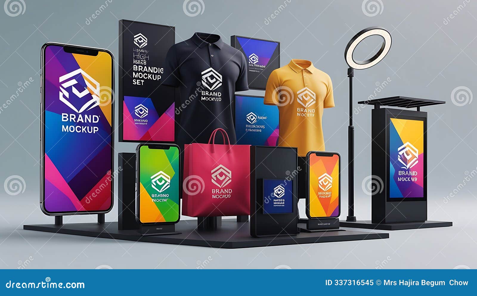 High-Impact Branding Mockups: Dynamic Visuals for Logo, Color Schemes ...