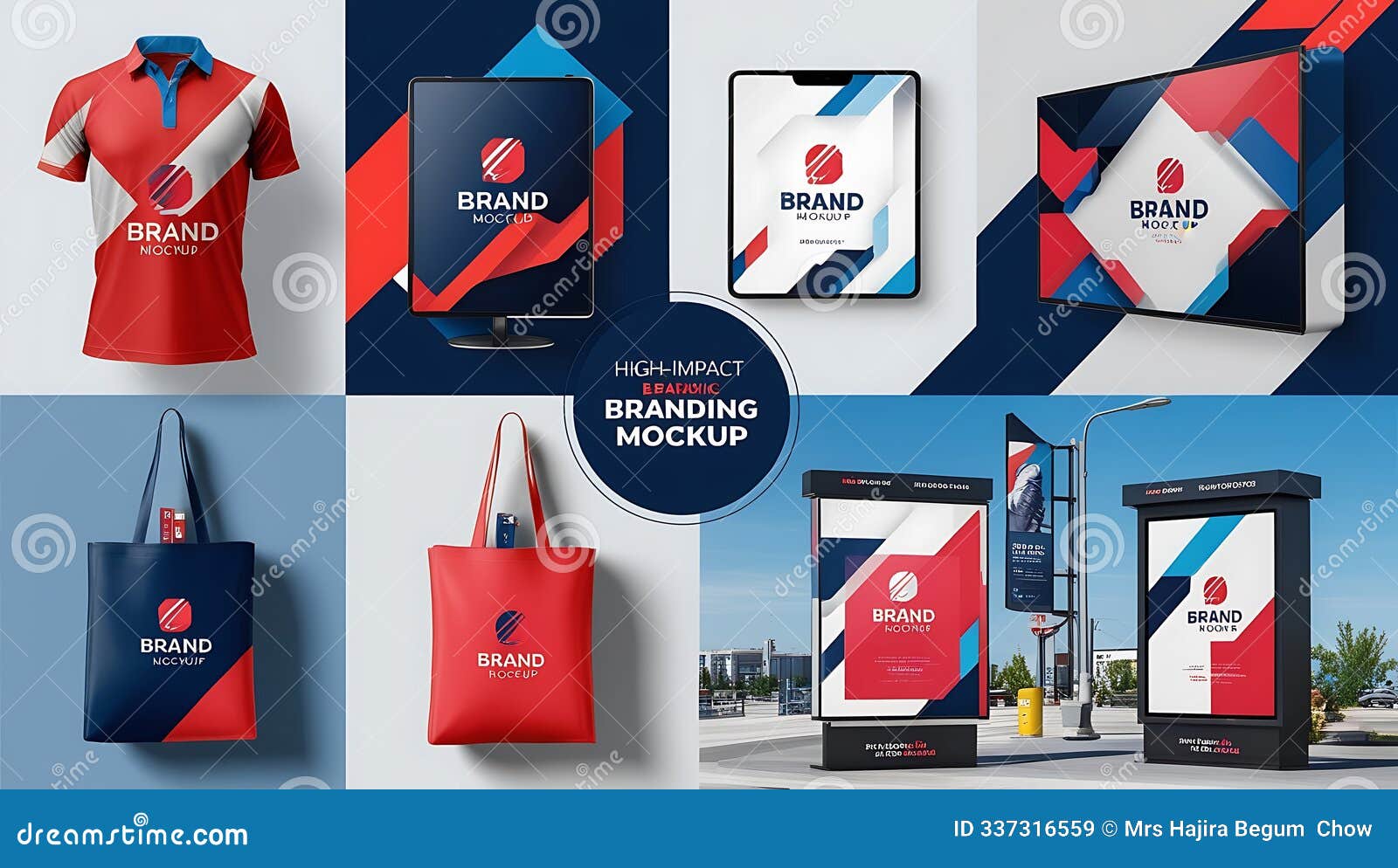 High-Impact Branding Mockups: Dynamic Visuals for Logo, Color Schemes ...
