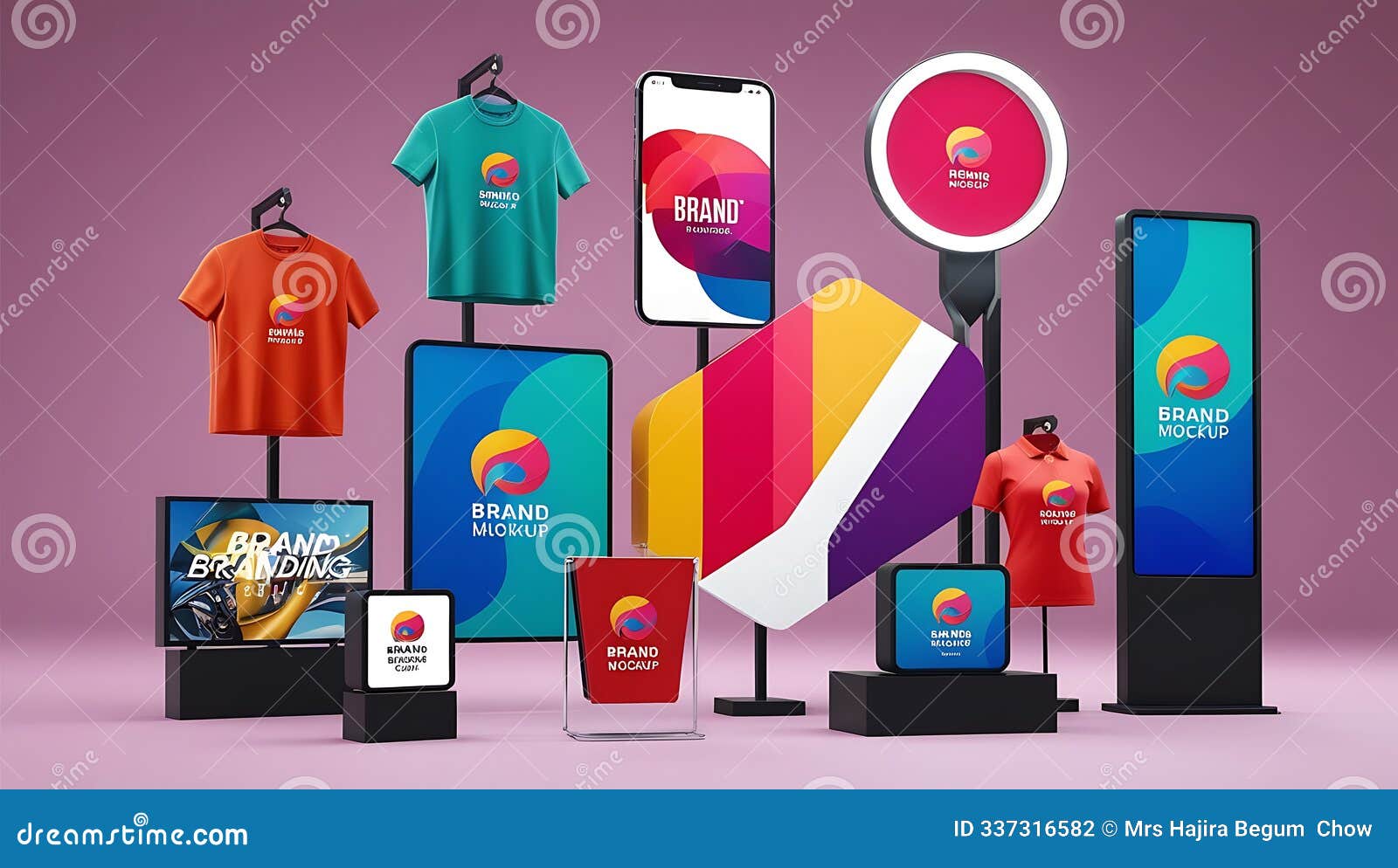 High-Impact Branding Mockups: Dynamic Visuals for Logo, Color Schemes ...