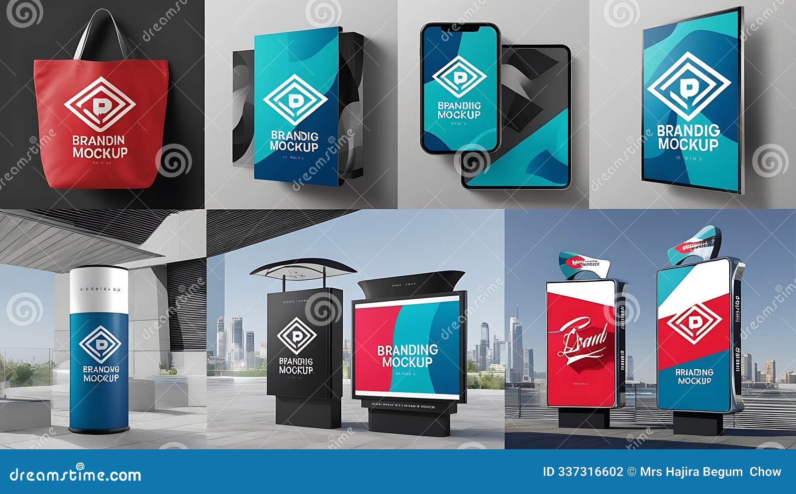 High-Impact Branding Mockups: Dynamic Visuals for Logo, Color Schemes ...