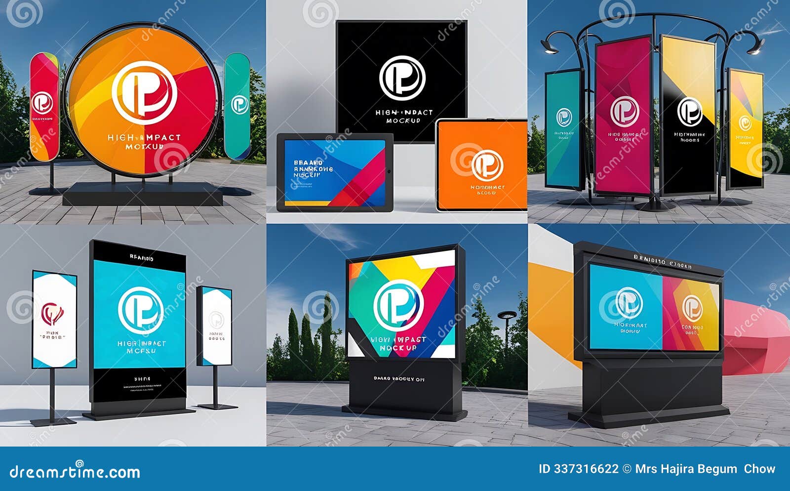 High-Impact Branding Mockups: Dynamic Visuals for Logo, Color Schemes ...