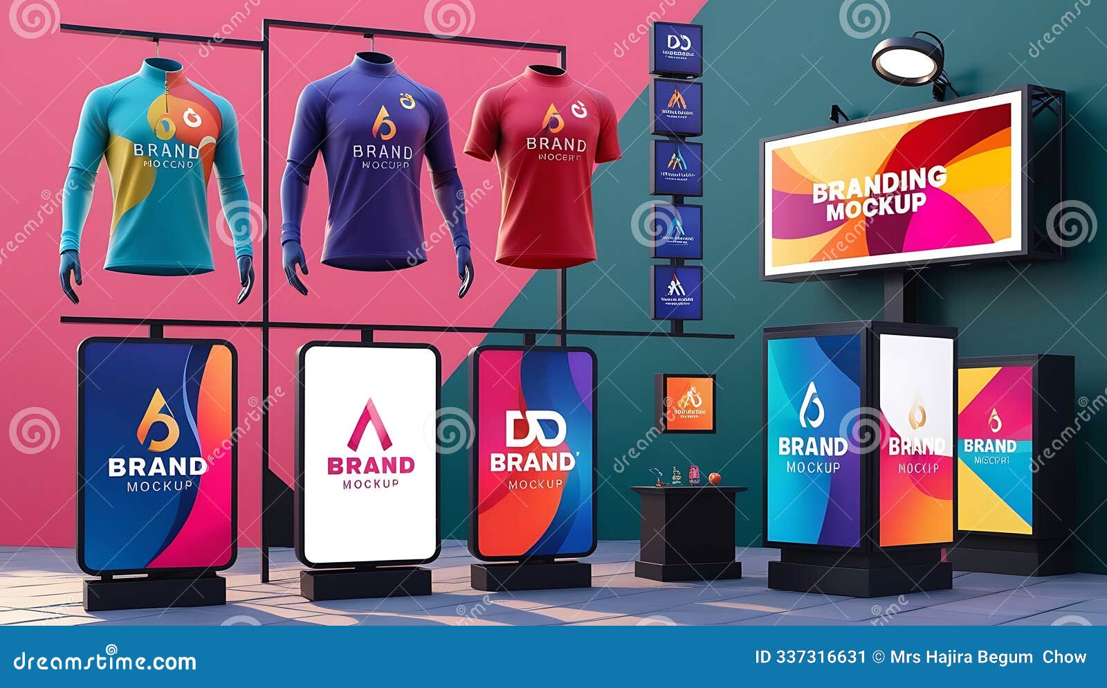 High-Impact Branding Mockups: Dynamic Visuals for Logo, Color Schemes ...