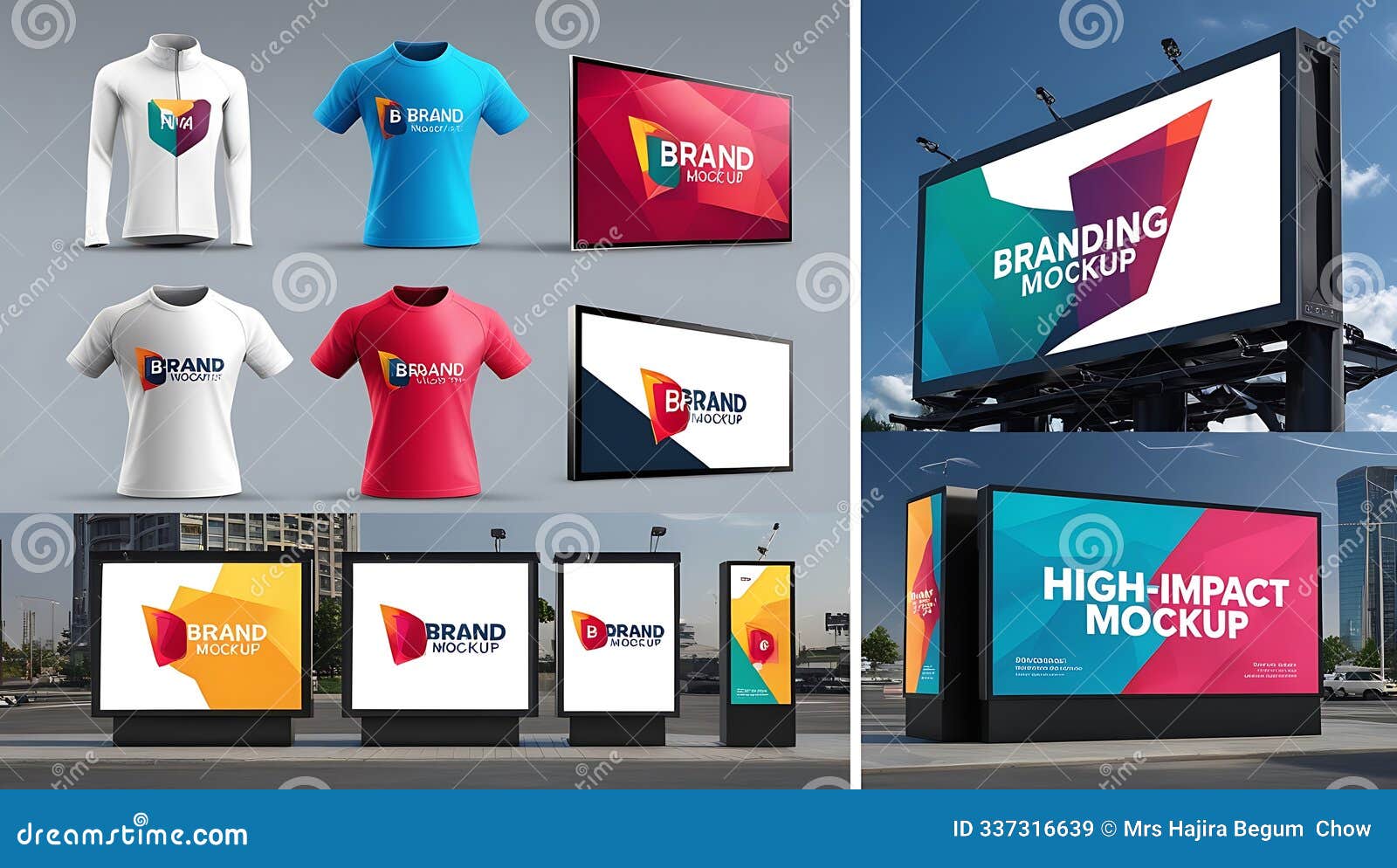 High-Impact Branding Mockups: Dynamic Visuals for Logo, Color Schemes ...