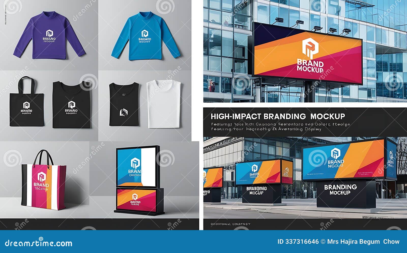 High-Impact Branding Mockups: Dynamic Visuals for Logo, Color Schemes ...