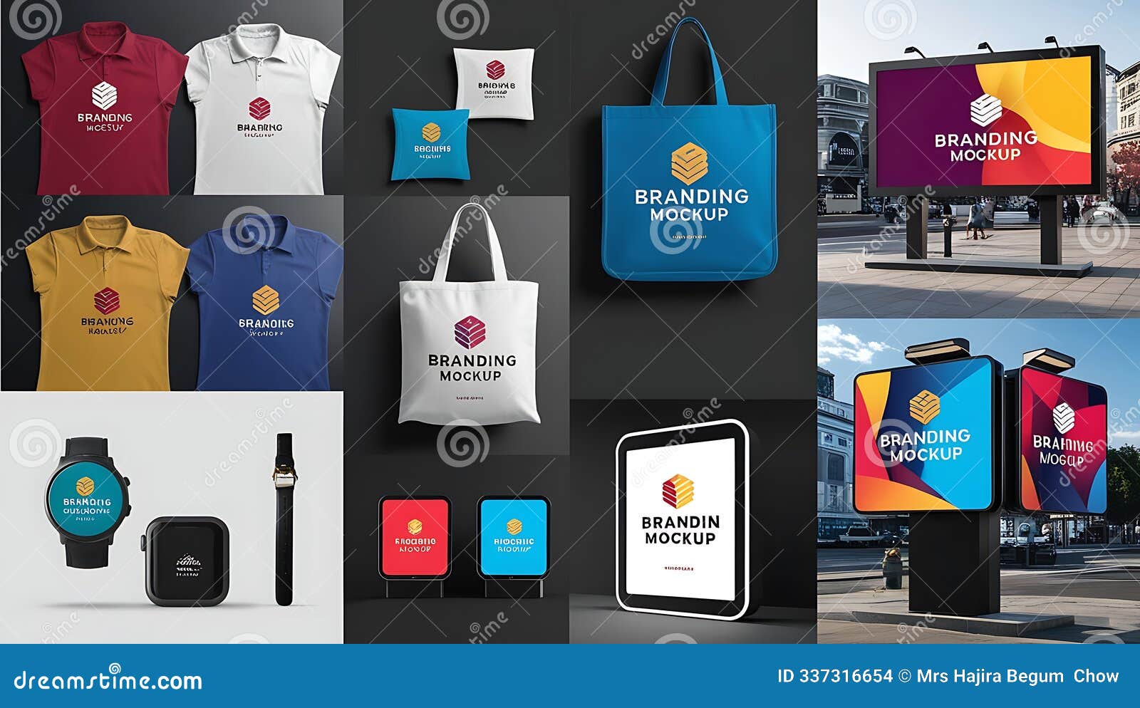 High-Impact Branding Mockups: Dynamic Visuals for Logo, Color Schemes ...