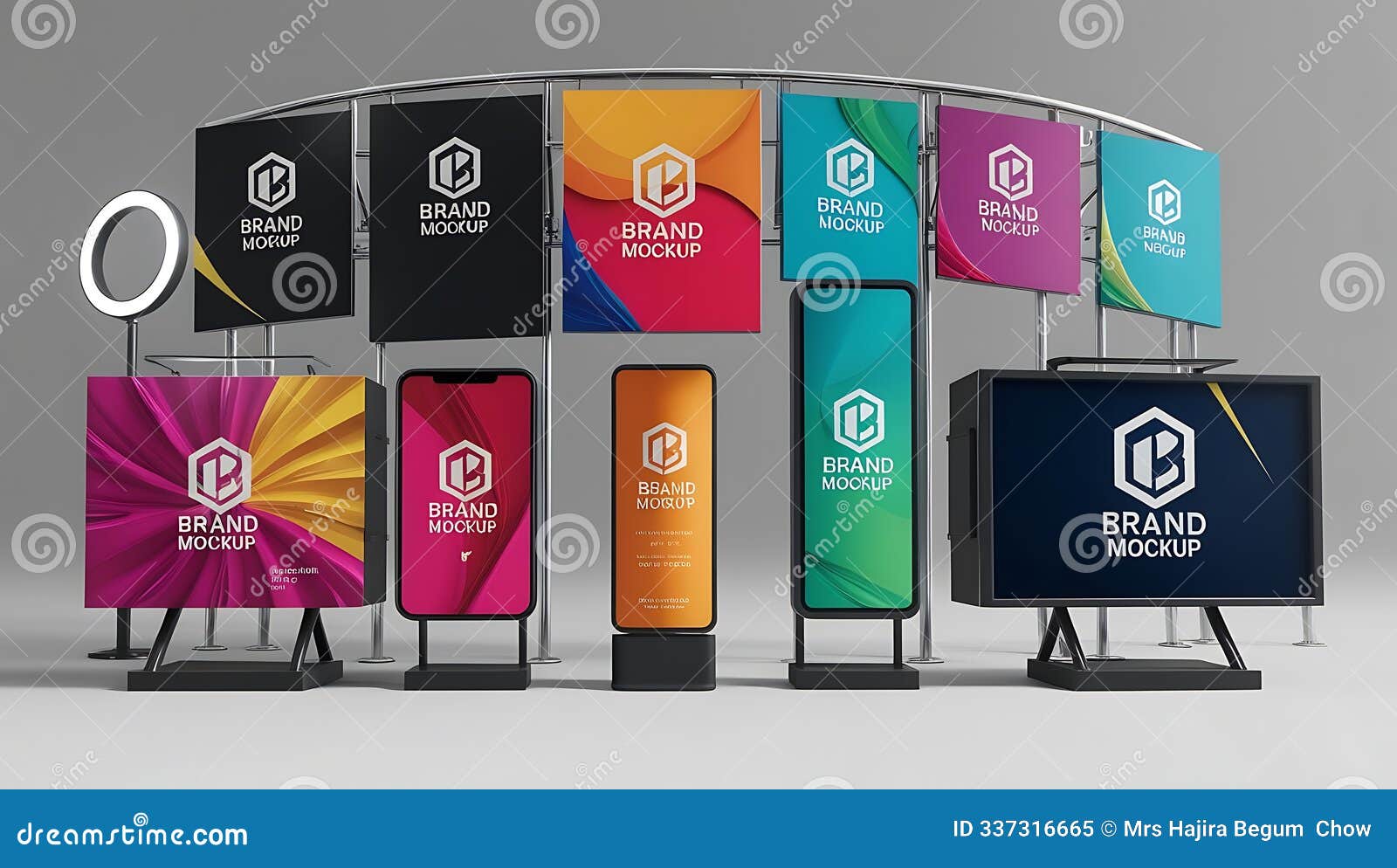 High-Impact Branding Mockups: Dynamic Visuals for Logo, Color Schemes ...
