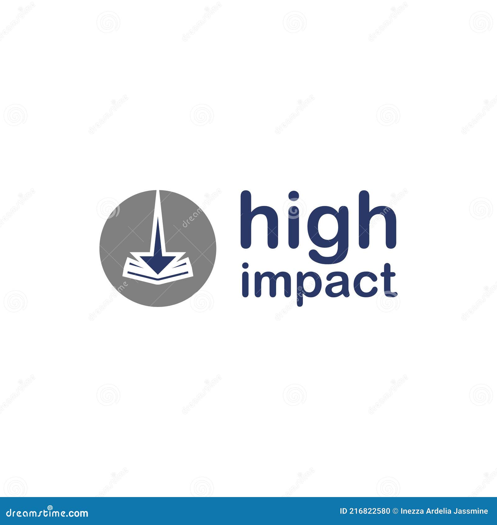 High Impact Logo Design Template Stock Vector - Illustration of emblem ...