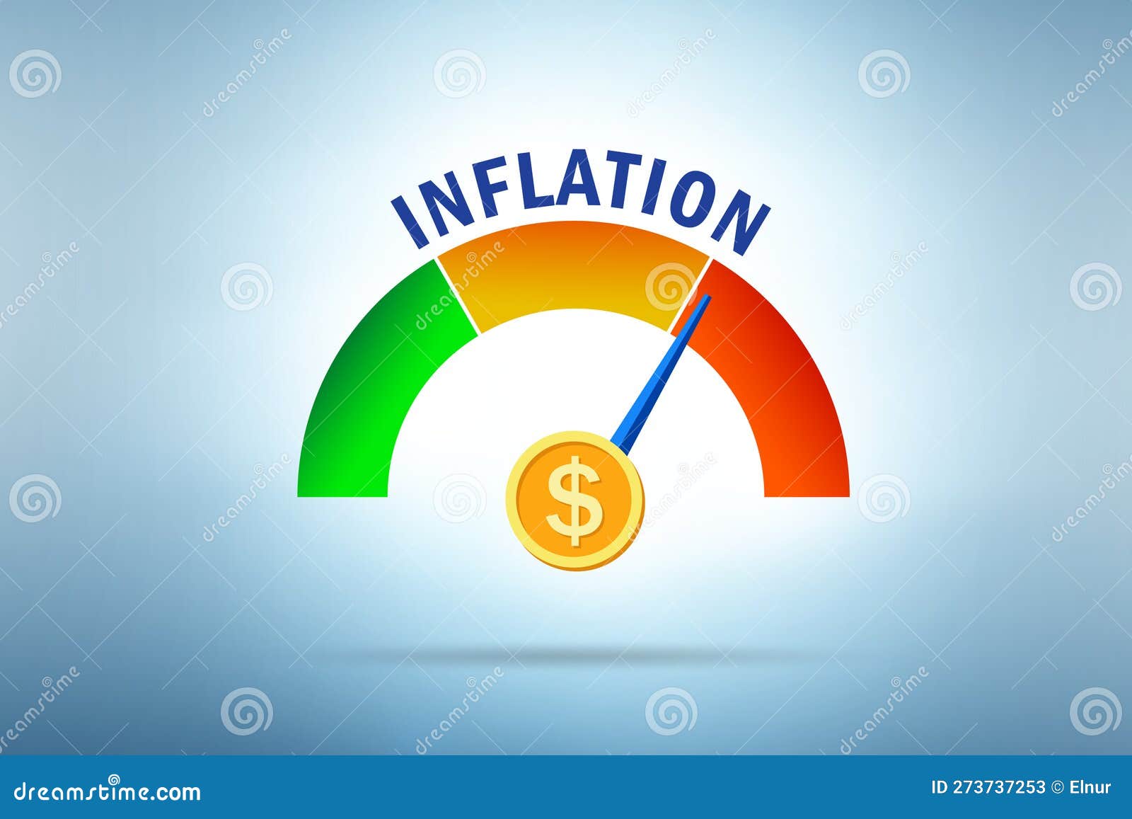 High Inflation Concept with Meter Stock Image - Image of currency ...