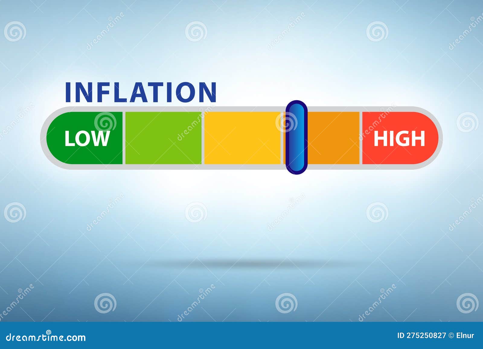 High Inflation Concept with Meter Stock Image - Image of money, economy ...