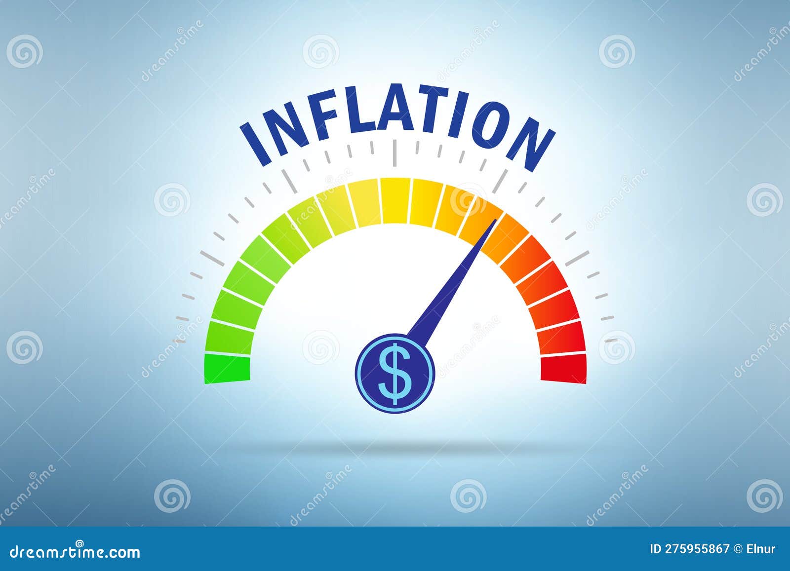 High Inflation Concept with Meter Stock Image - Image of food, cost ...