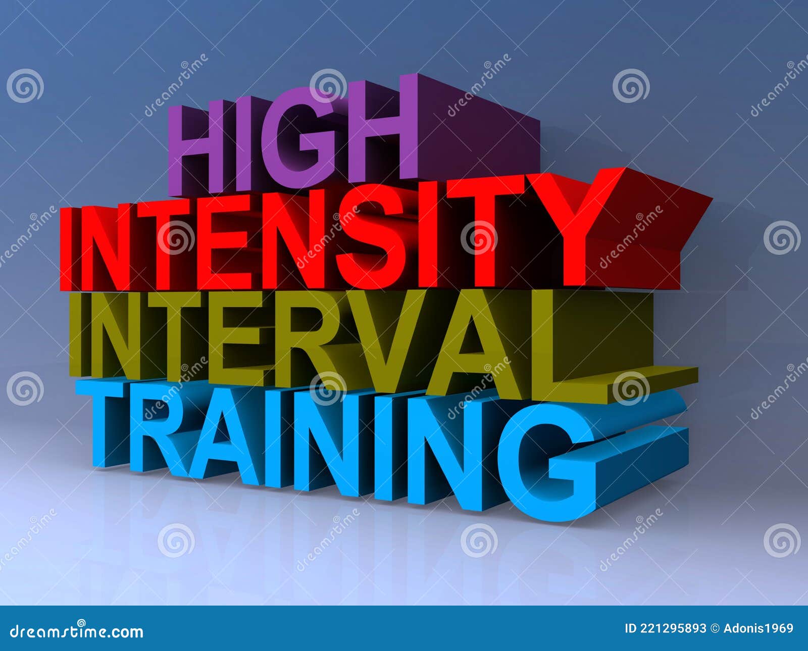 High Intensity Interval Training Stock Illustration - Illustration of ...
